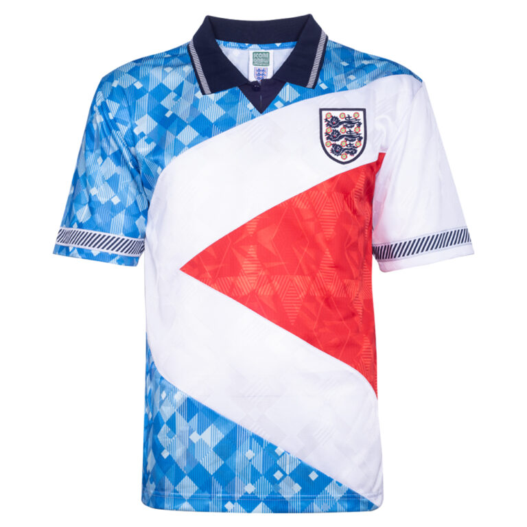 England 1990 Mash Up Retro Football Shirt - Retro England Shirts